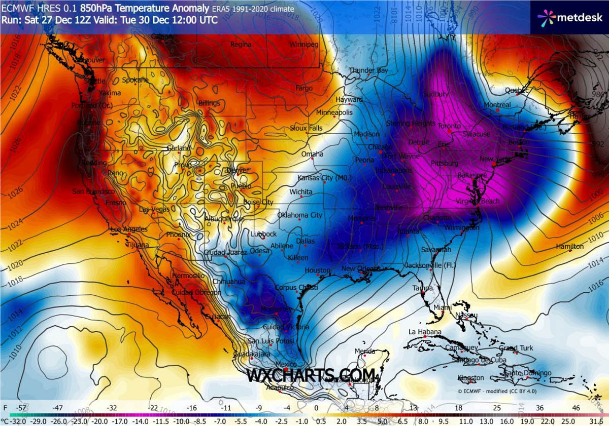 Bomb Cyclone Triggers Winter Storm Ezra, sends a Frigid Arctic Cold ...