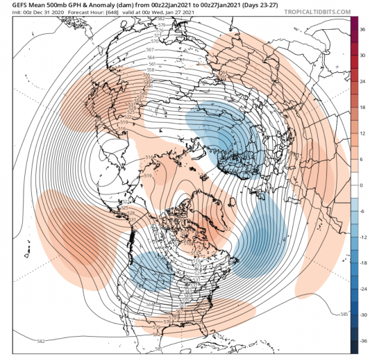 January 2021 forecast - A powerful Greenland blocking High will alter ...