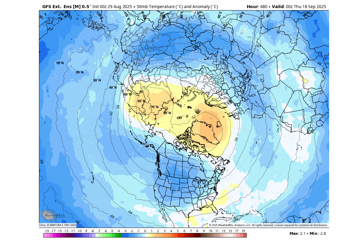 Rare Polar Flow over North America and Unusual early Polar Vortex development are Forecast for ...