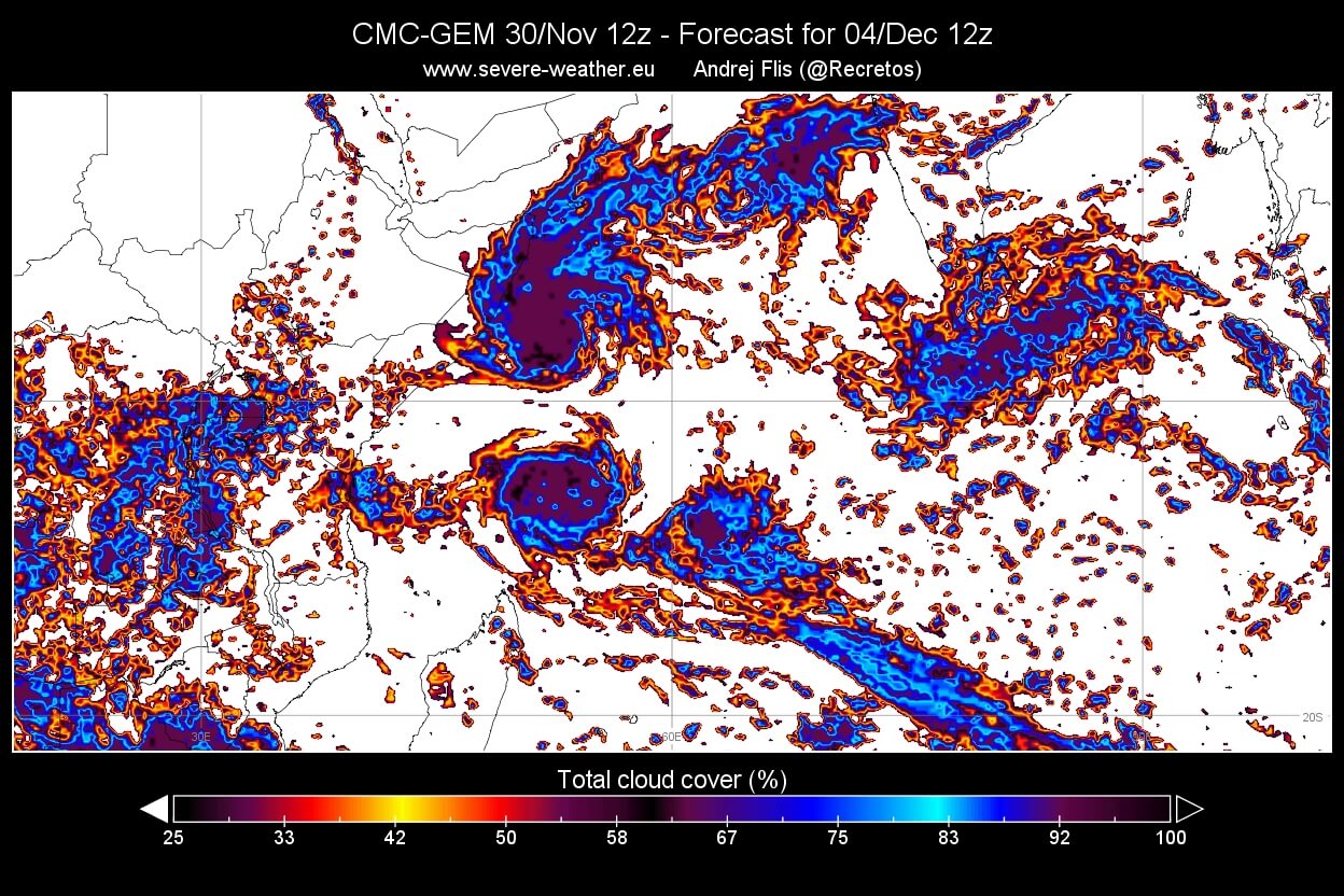 *Rare* Twin tropical cyclone formation is expected early next week. Two ...