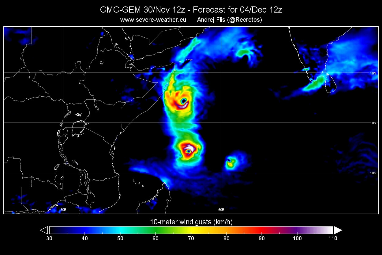 *Rare* Twin tropical cyclone formation is expected early next week. Two ...