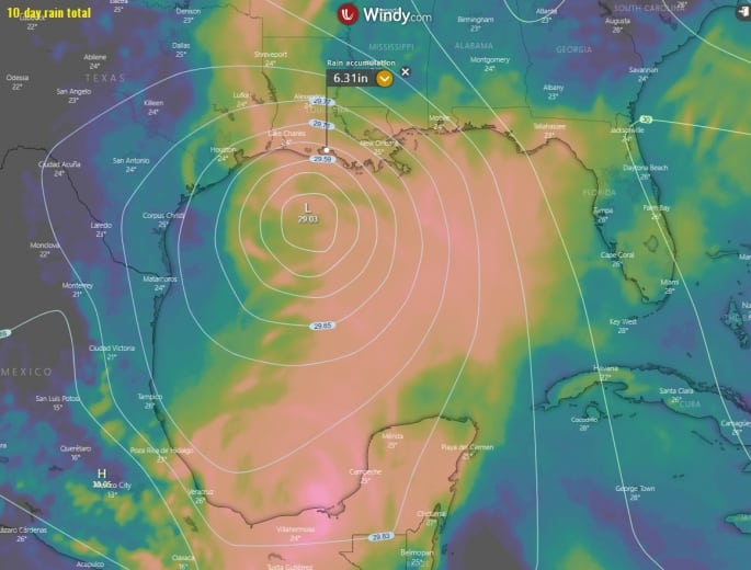 Storm Cristobal forms in the Gulf of Mexico - heads towards US Gulf Coast