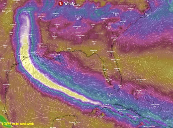 Tropical Storm Laura over Hispaniola and Cuba, heads to Gulf of Mexico