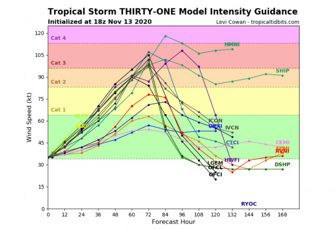 A new Tropical Storm Iota forms in the Caribbean and is expected to ...
