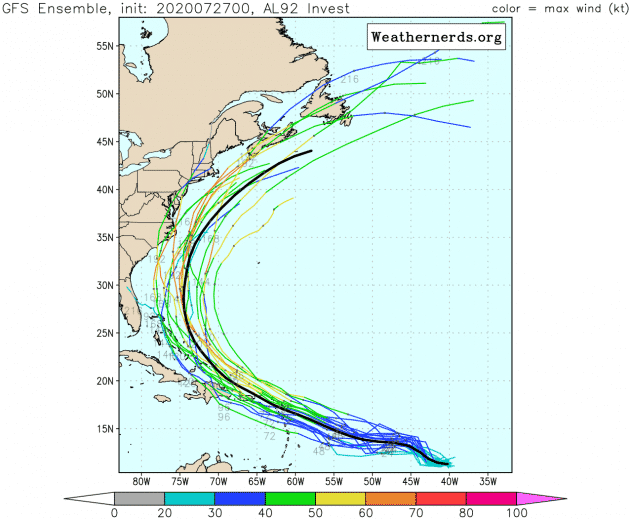 Tropical Storm Isaias will develop in the western Atlantic this week