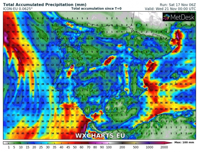 Intense rainfall expected locally in some parts of Spain over the next ...