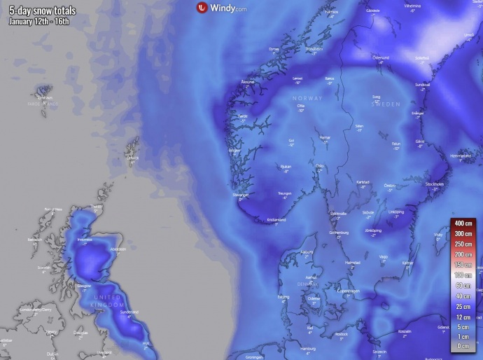 Mid-January forecast set to stage an extreme cold for parts of Europe ...