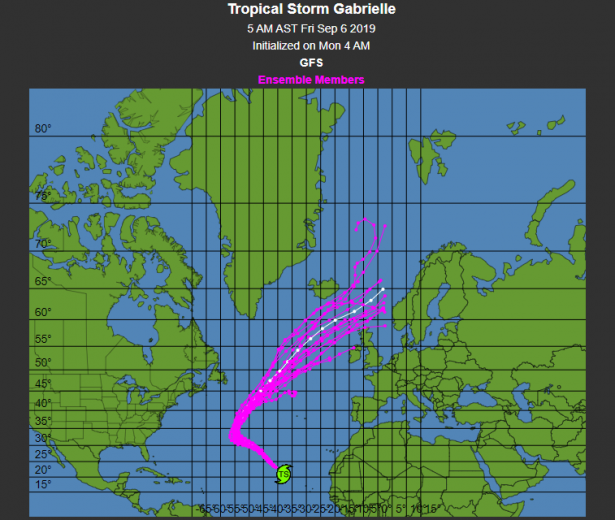 Potential is increasing for the extra-tropical storm (ex Gabrielle) to ...