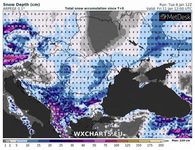 *UPDATE* Southeastern Europe still on track for major snowfall ...