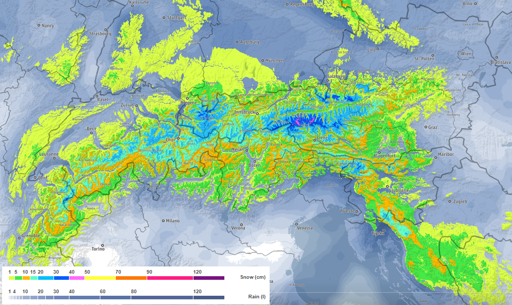 Lots of snow in the Alps this weekend, March 15-17th » Severe Weather ...