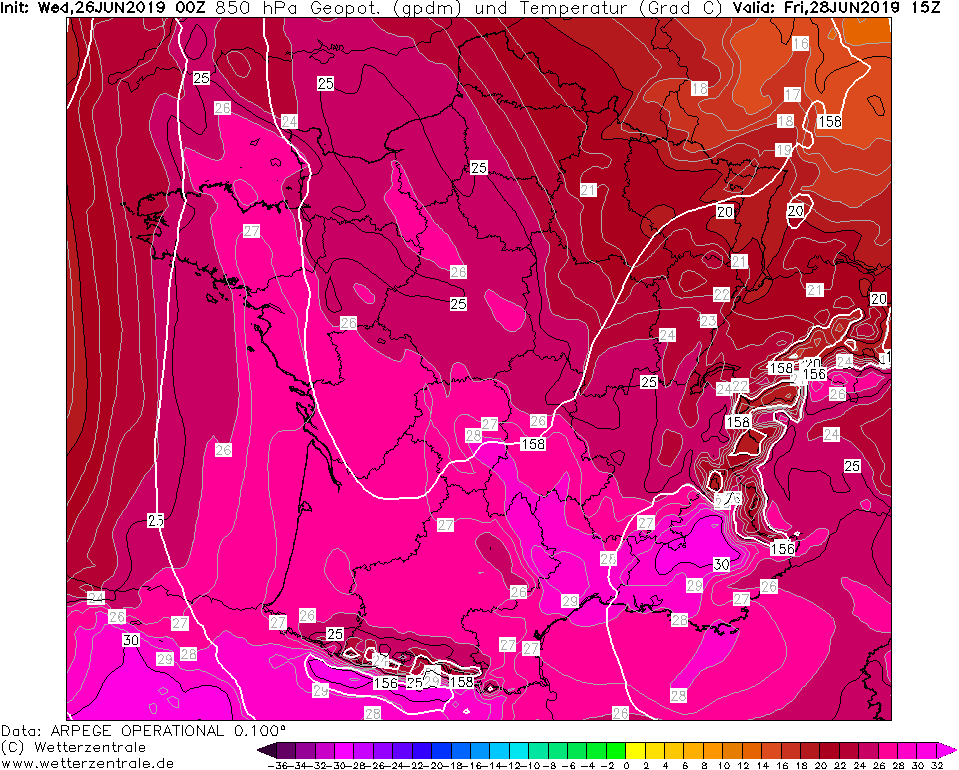 All-time heat records are likely to be exceeded across S France on ...
