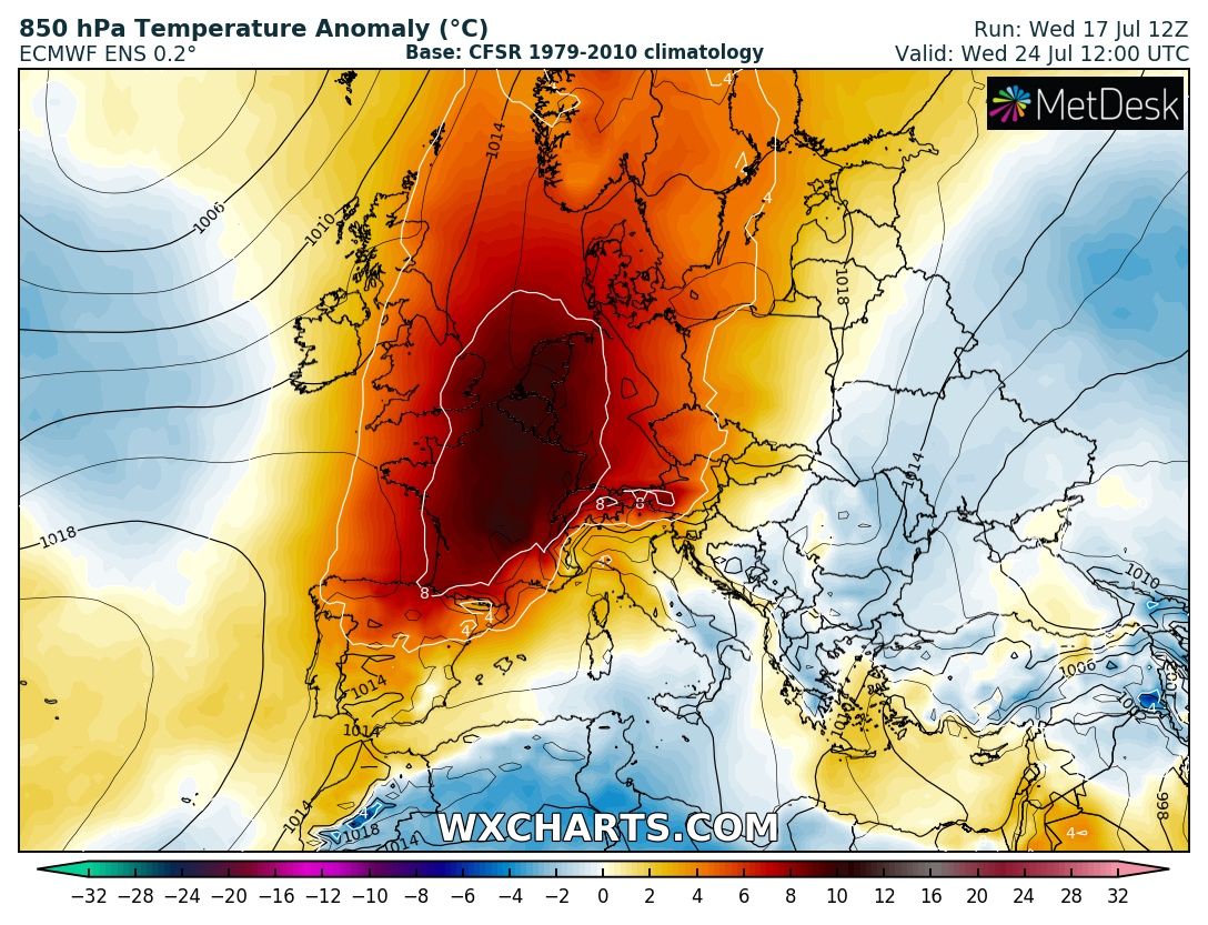*HEAT WAVE* A new significant heat wave with peak temperatures 35-40 °C ...