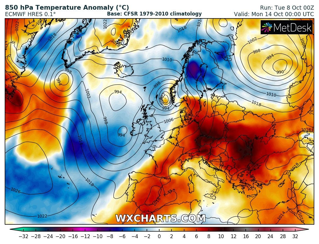 A major pattern flip brings much warmer weather across continental ...