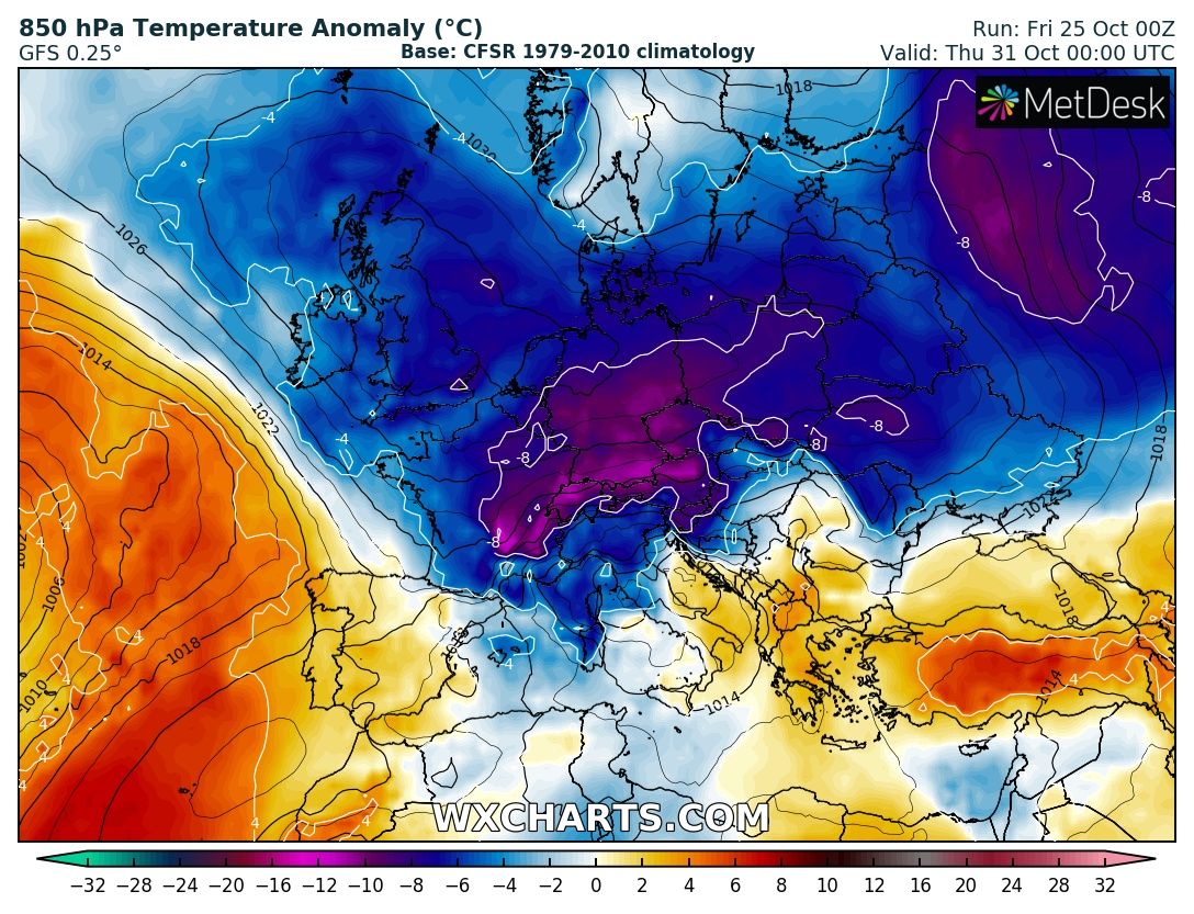 *UPDATE* on the Arctic outbreak into continental Europe through the end ...