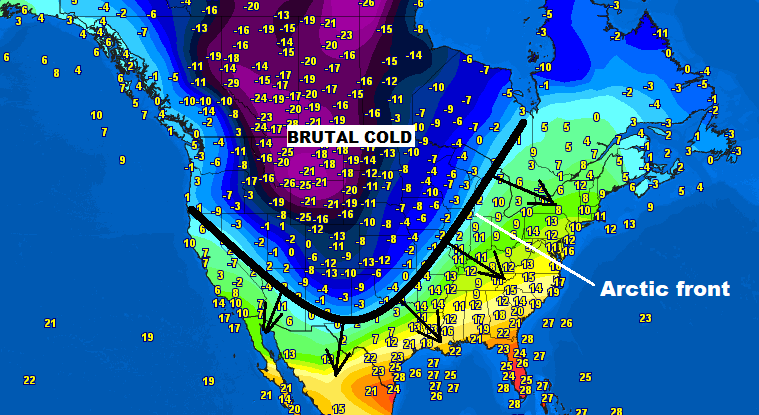 *Brutal* cold has developed across the northern United States - Arctic ...