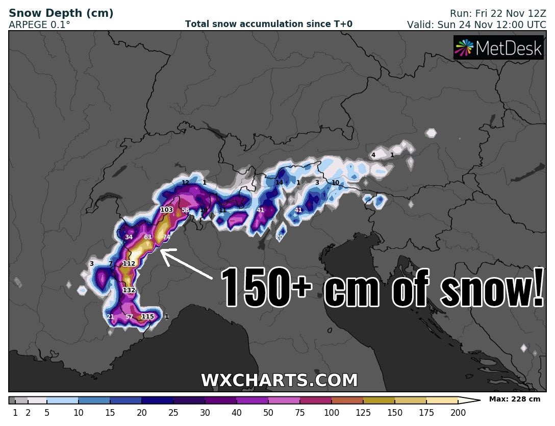 *MAJOR snowfall event* with dangerous avalanche threat will develop ...
