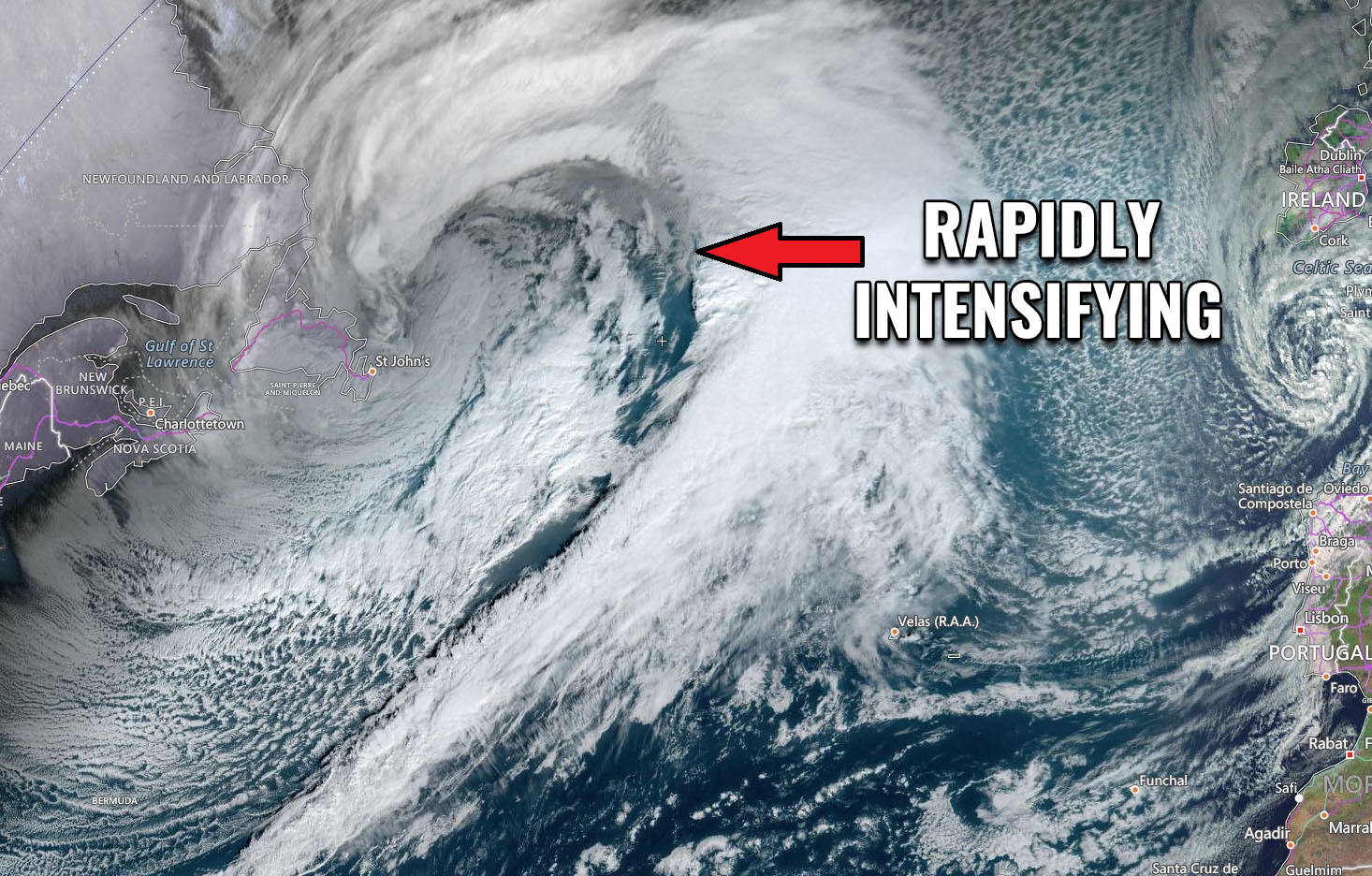 North Atlantic is on roll again as another ‘bombogenesis’ – bomb ...