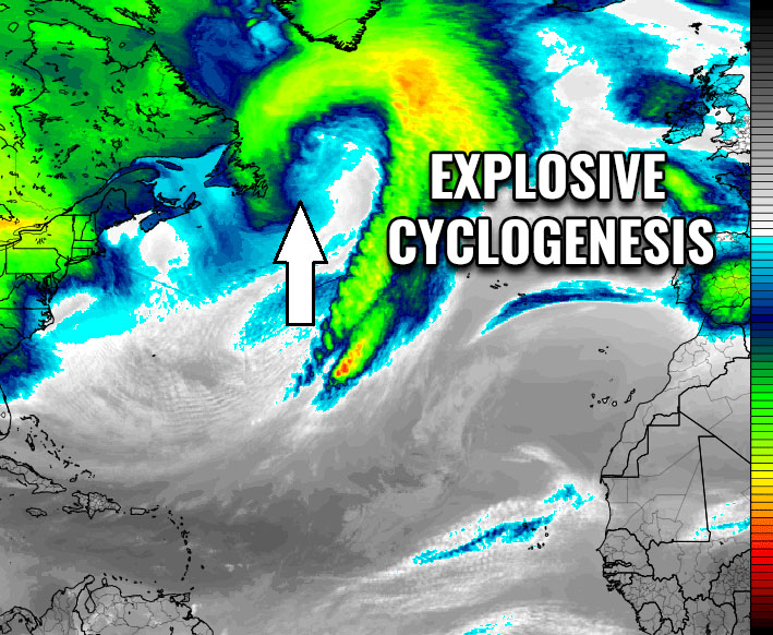 Another explosive cyclogenesis will take place over the Northwest ...