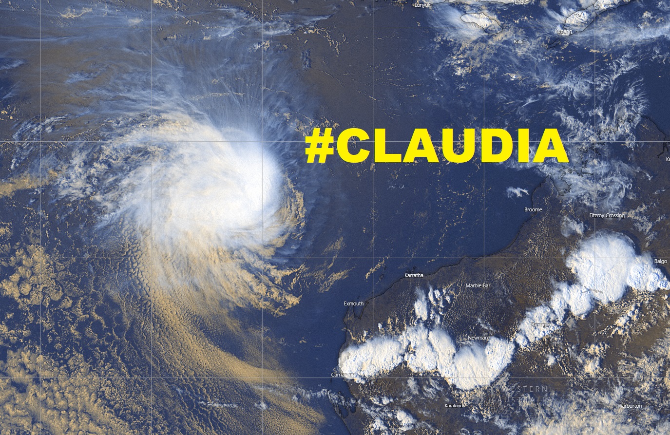 Tropical Cyclone #Claudia maintains an impressive satellite ...