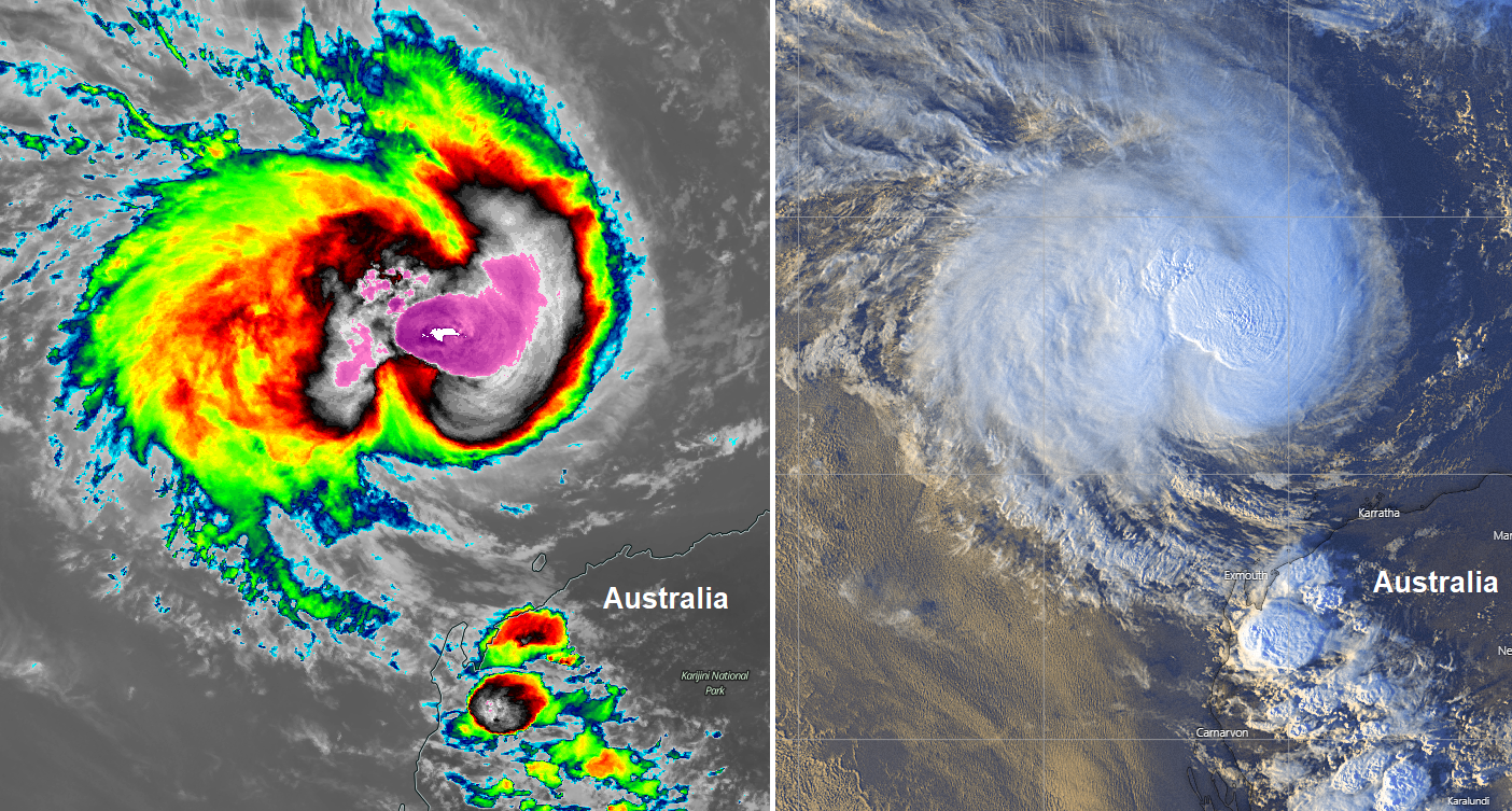 Severe Tropical Cyclone #CLAUDIA has intensified into a borderline ...