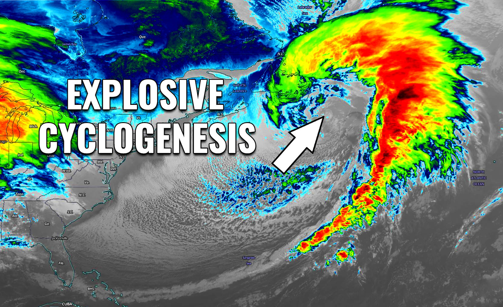 UPDATE: A remarkable satellite presentation of explosive cyclogenesis ...