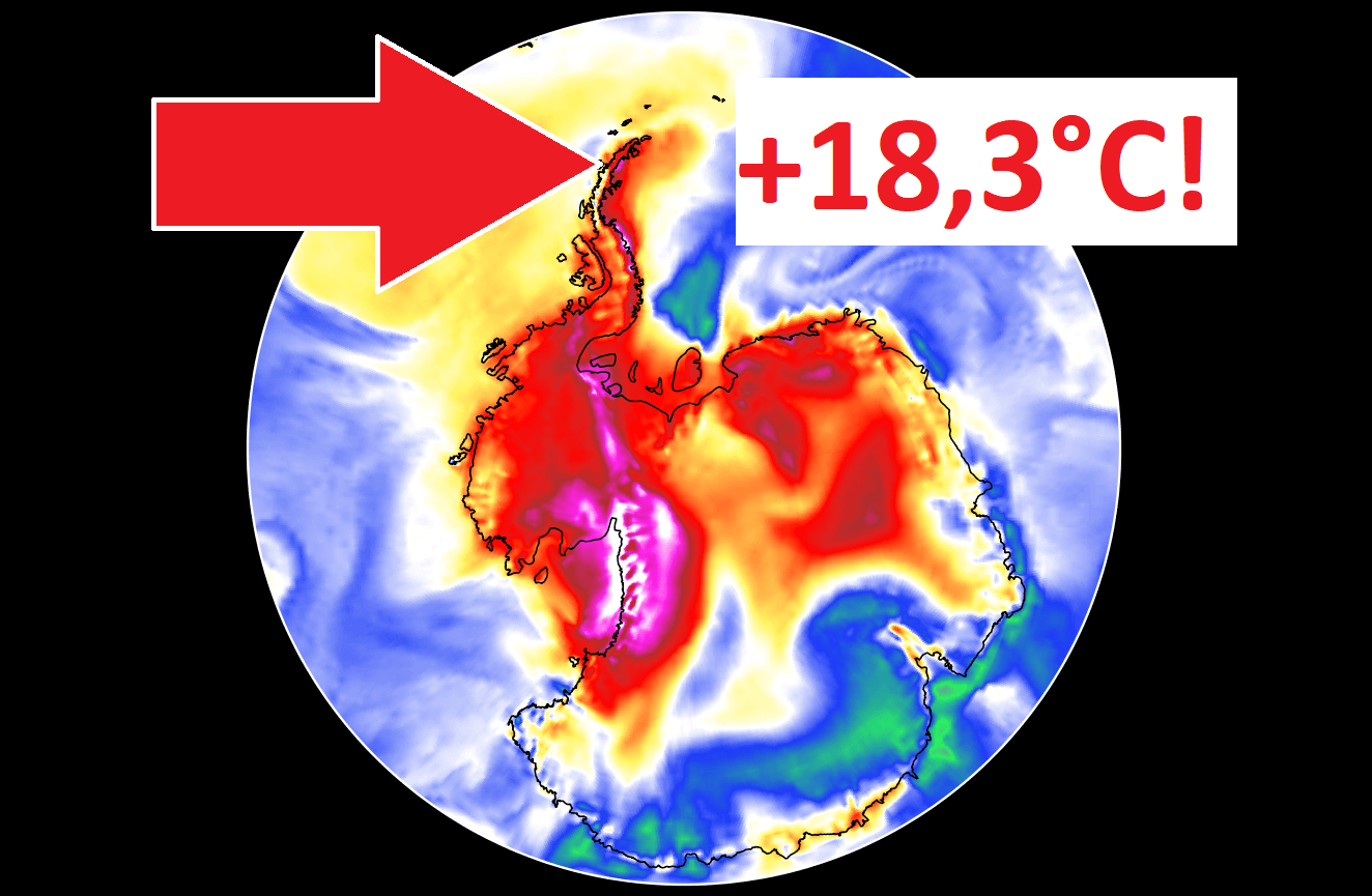 *BREAKING* An incredible temperature high of 18.3°C (65°F) has been ...