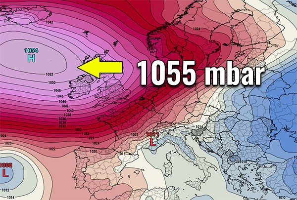 A very strong upper ridge develops a monster high-pressure system over ...
