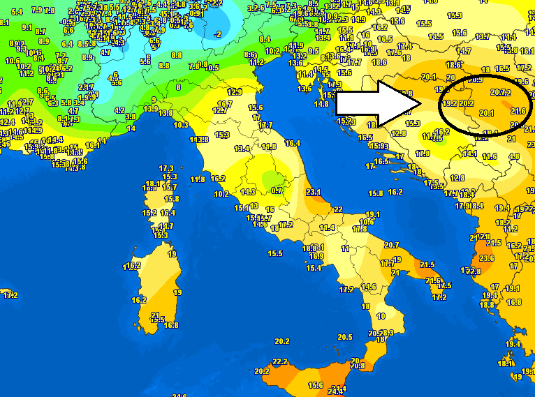Warmth spreads across the Balkan peninsula yesterday, expected to ...