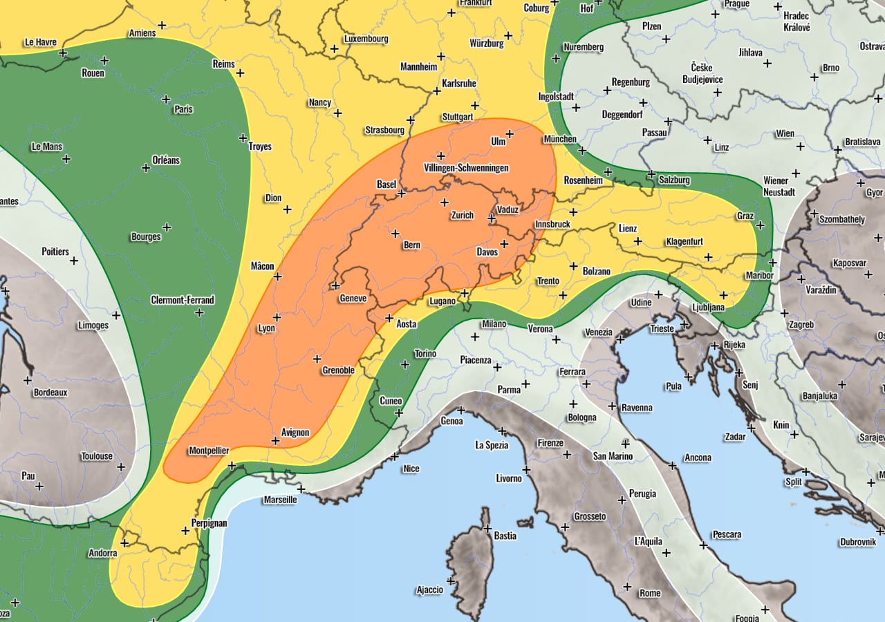 Weather Forecast for Europe - Severe Weather Outlook - Aug 13th, 2020