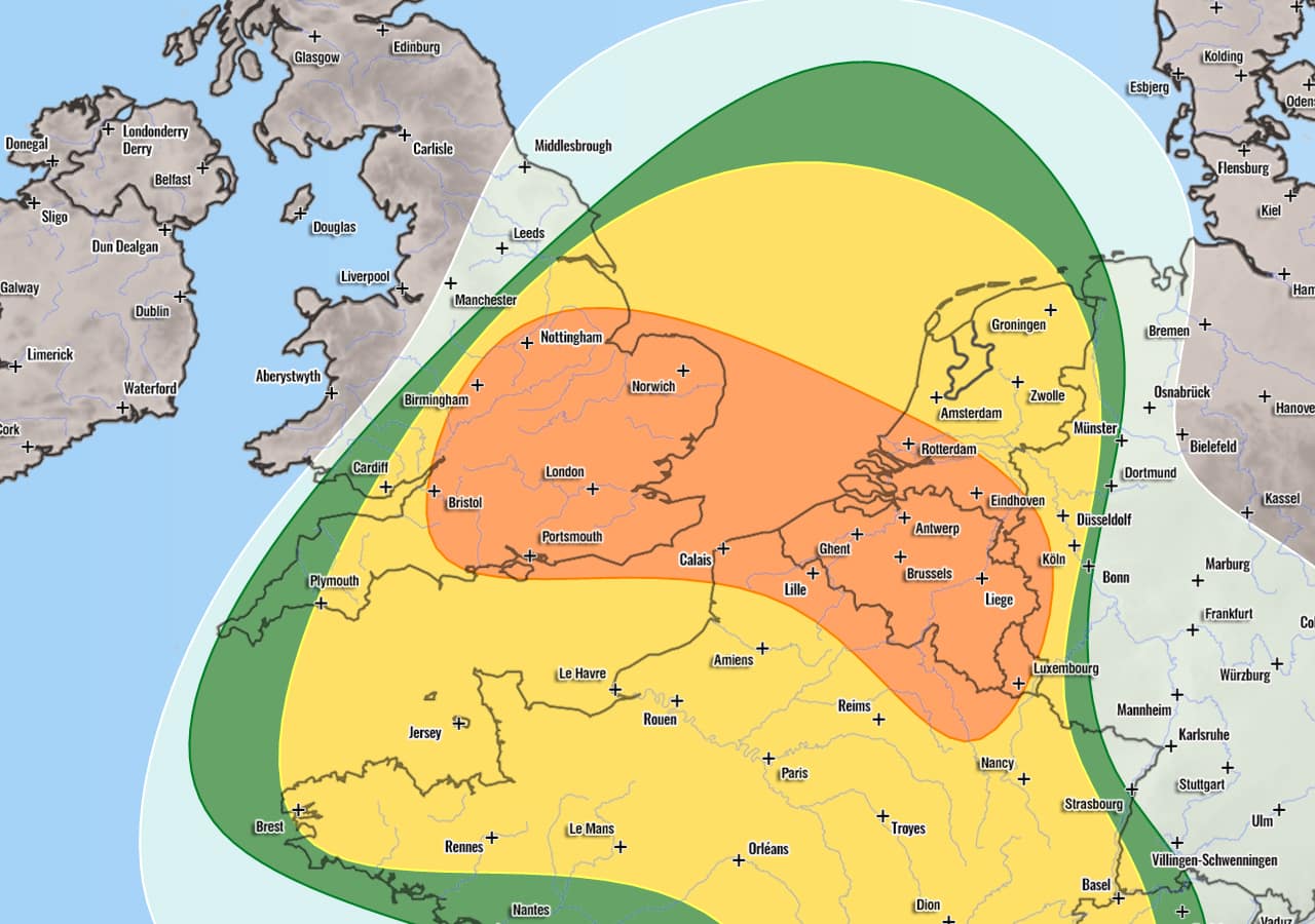 Weather Forecast for Europe - Severe Weather Outlook - Aug 16th, 2020