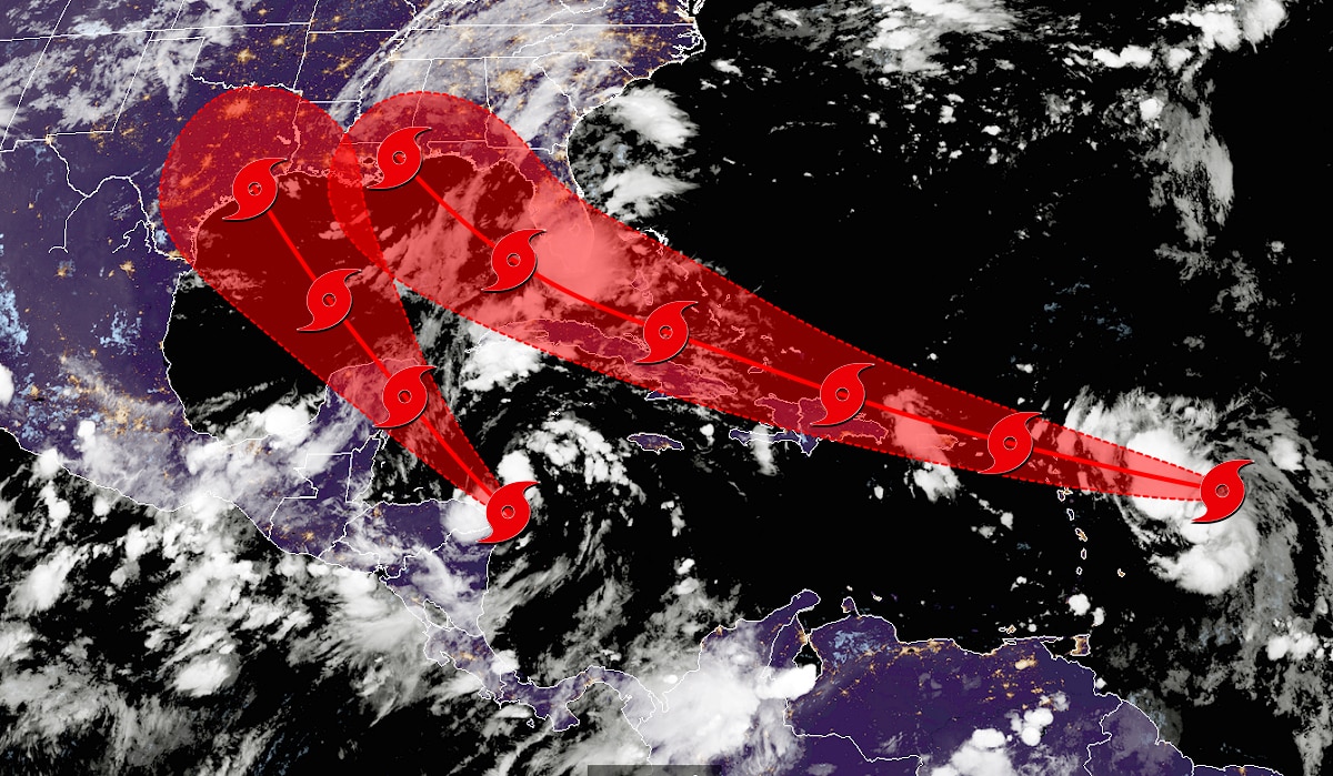 *historic* potential: Twin hurricane threats for the Gulf of Mexico and ...