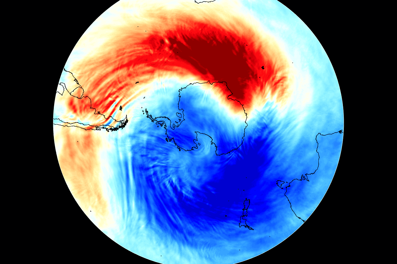 Ozone hole starts to grow over the South Pole, as the sunlight reaches ...