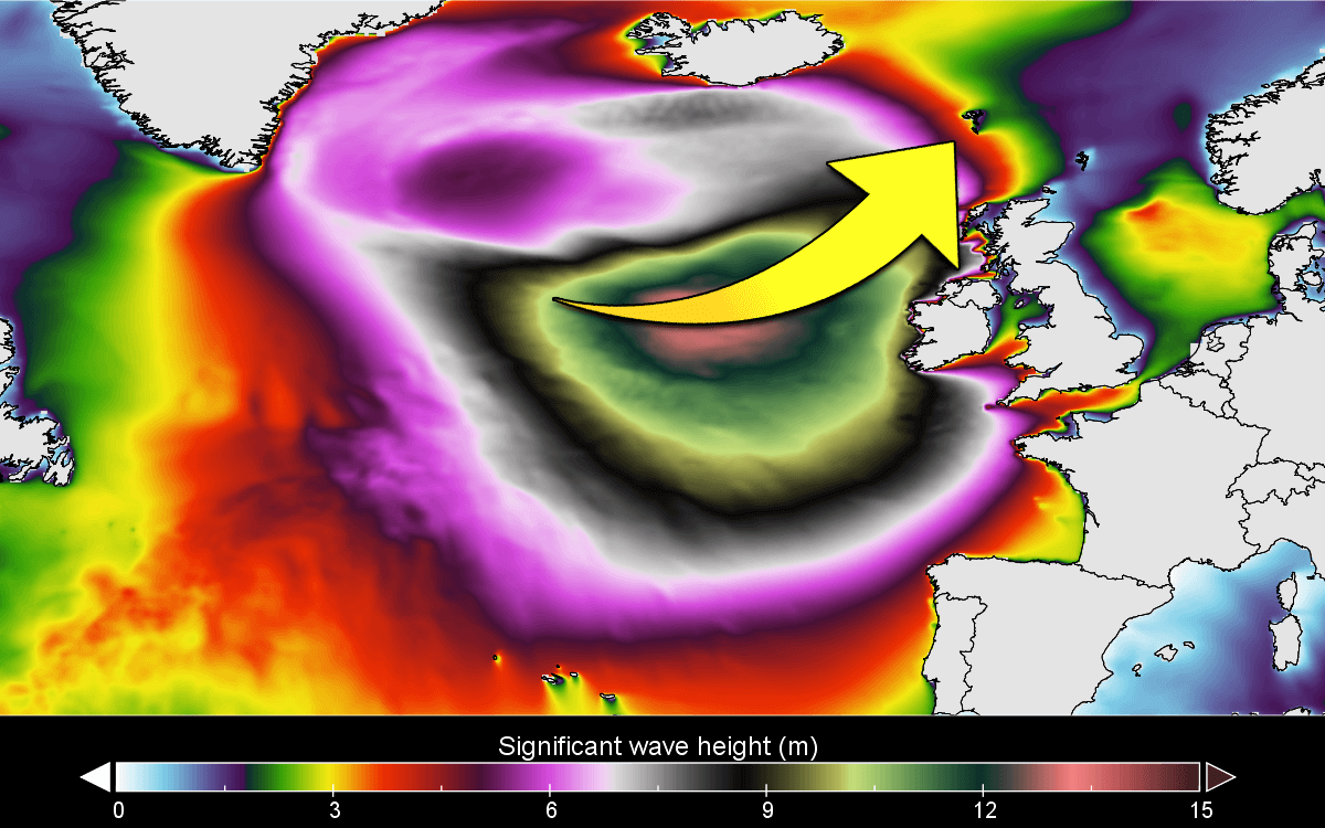A new explosive and very deep North Atlantic storm develops after ...