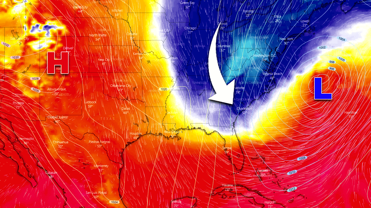 A new cold blast brings frost into the Southeast United States again ...