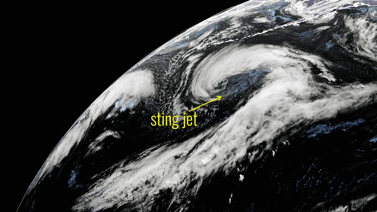 Another explosive extratropical storm with near 200 km/h winds and 15 ...