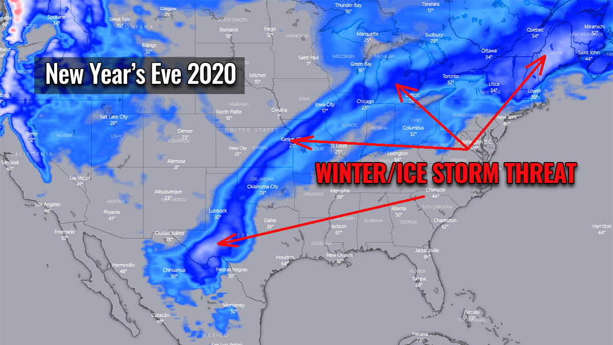 2021 starts with a dangerous ice storm across the United States ...