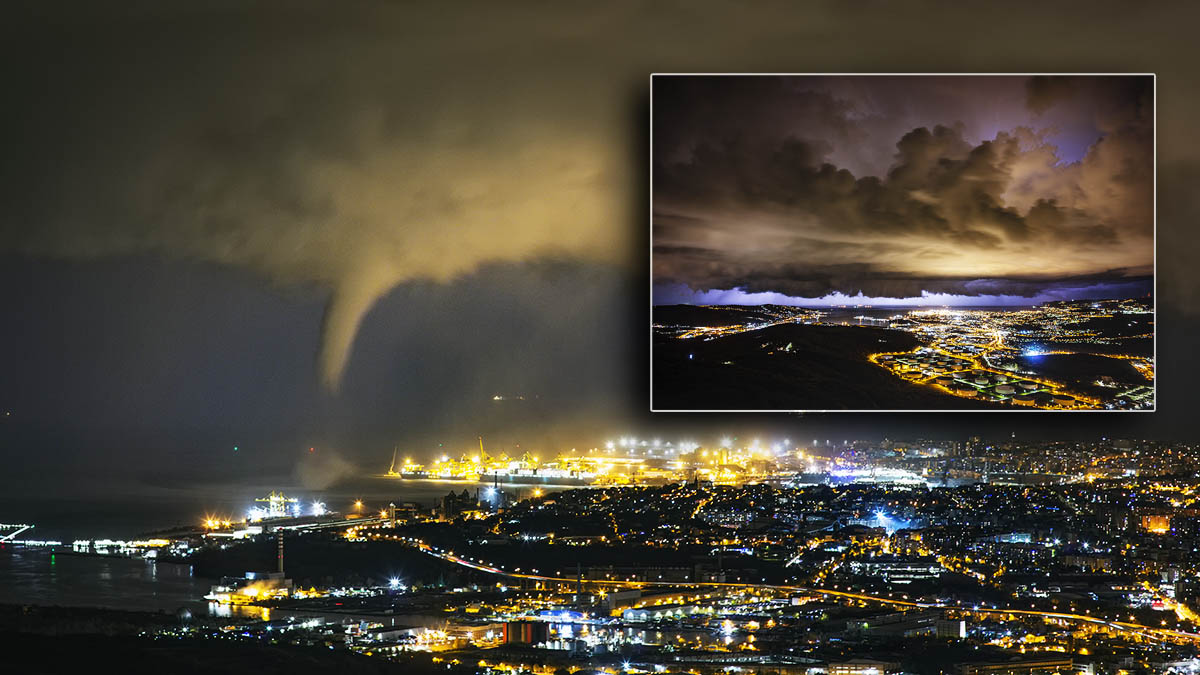 Intense winter supercell over the North Adriatic Sea with a rare ...