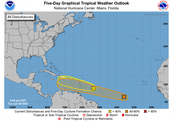 Twin tropical disturbance over the Atlantic this week, hurricane season ...