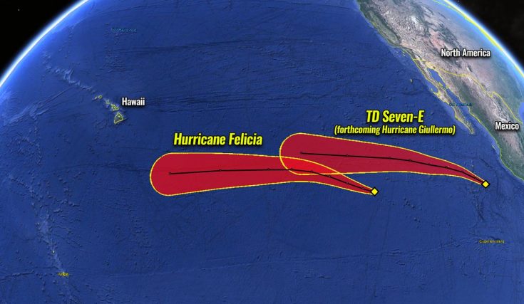 Hurricane Felicia becomes a monster Category 4, the first major storm ...