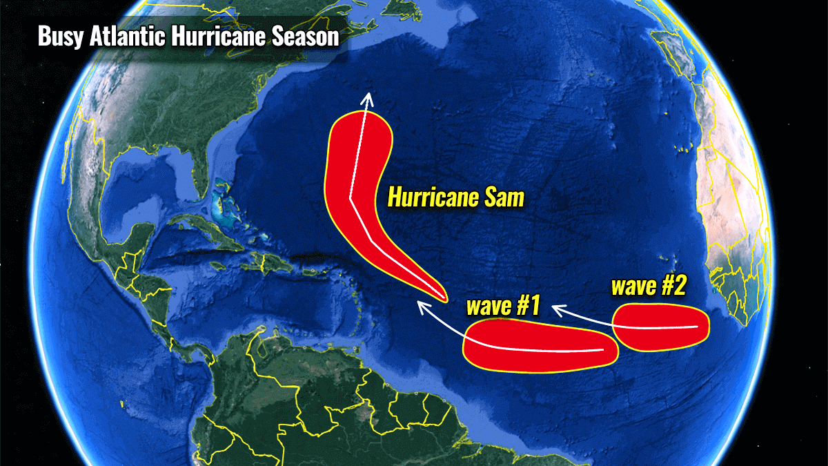Sam Peaks at 155 mph, Heads for Bermuda with Potentially Major Impact ...