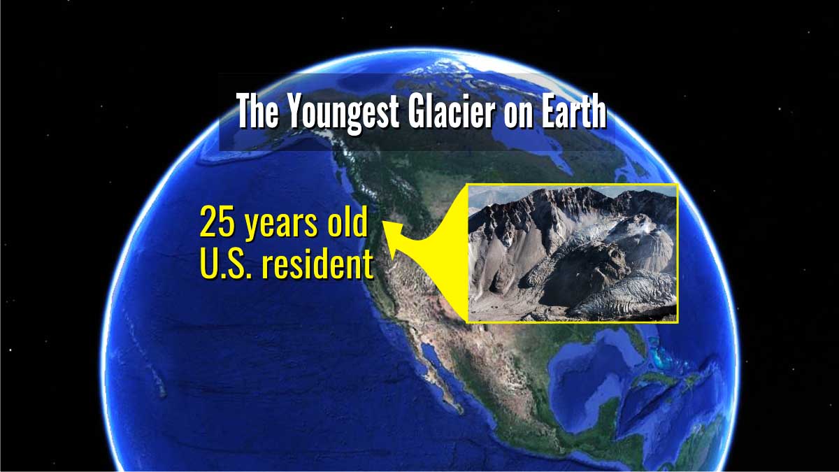 The Youngest Glacier on Earth is on the US West Coast, is 25 years old ...