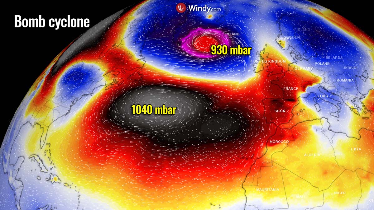 North Atlantic Churns the Most Intense Storm of the Winter Season 2021/ ...