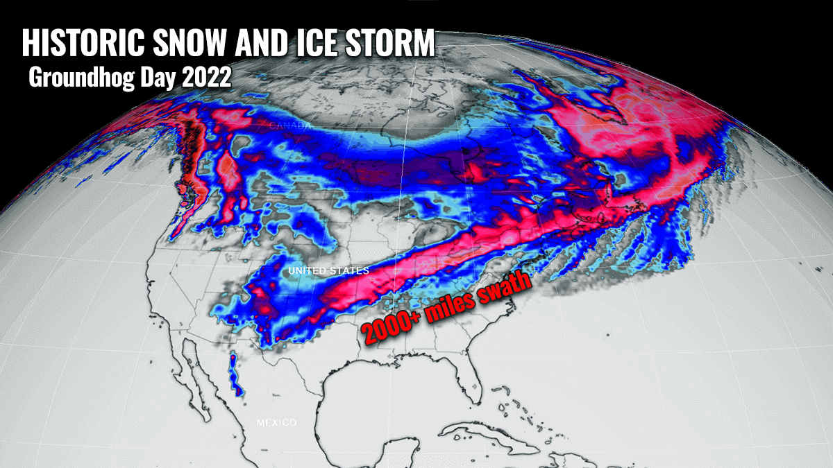 Groundhog Day Forecast calls for a Dangerous Winter Storm Landon with Historic Snow and Ice for ...