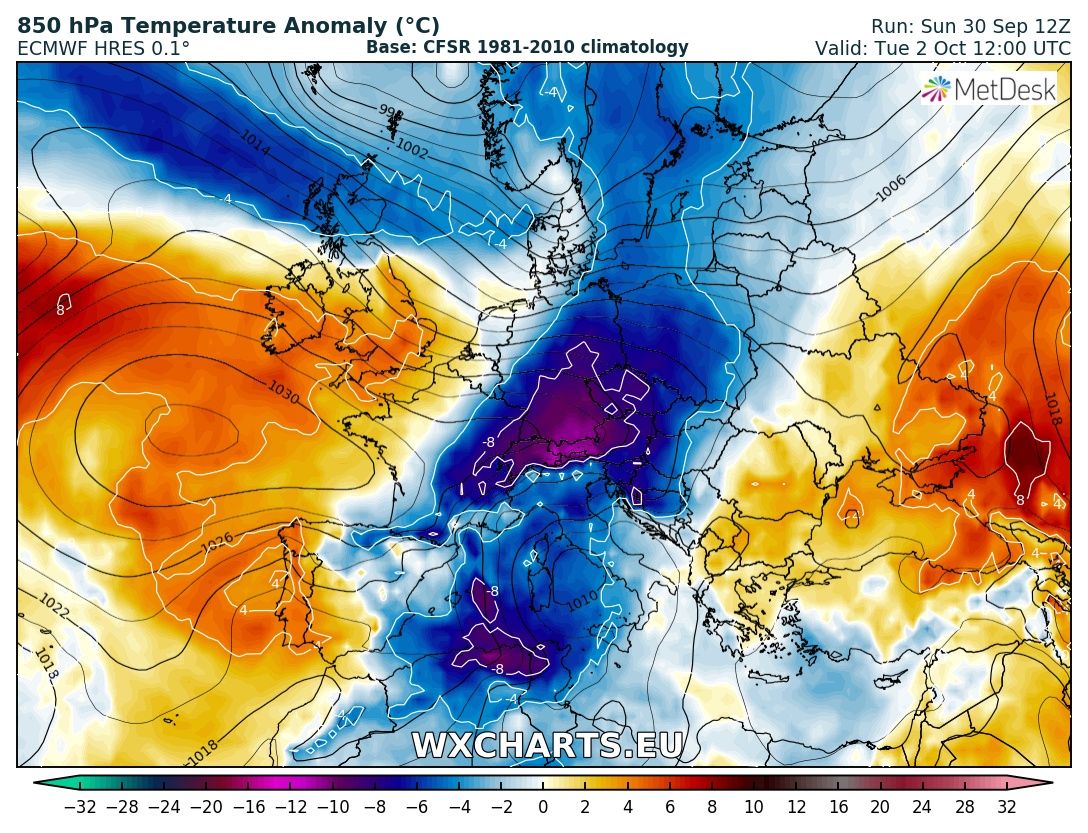 Weekly pattern overview across Europe – dynamic weather ahead (Oct 1st ...