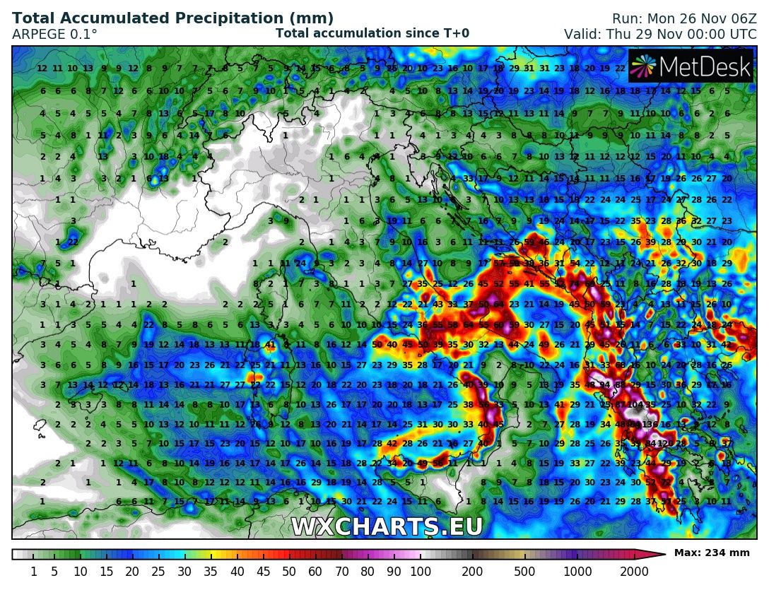 A new excessive rainfall event for SW Balkan peninsula and parts of S ...