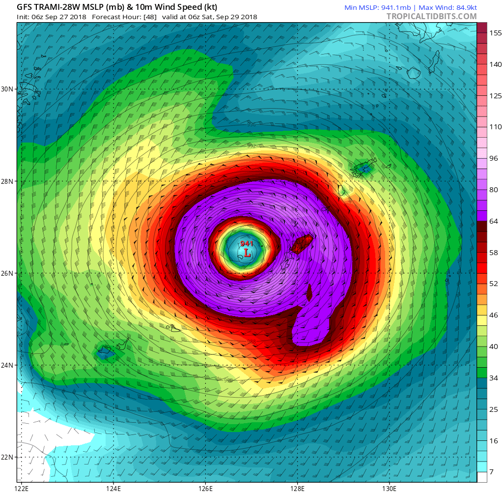 Typhoon Trami has weakened but is expected to hit Okinawa islands with ...