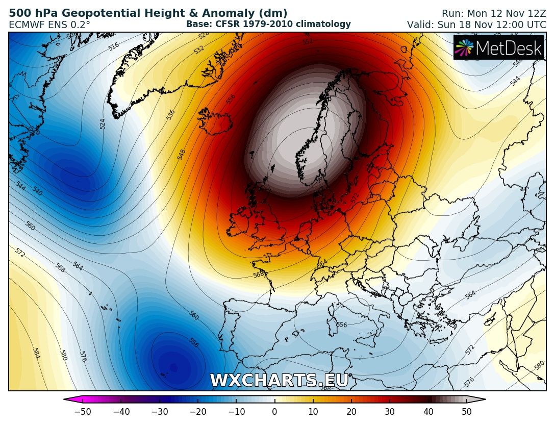 Weekly pattern overview across Europe – Powerful ridge over the Arctic ...