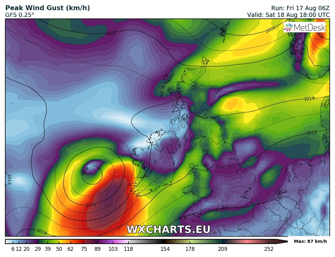 Post-tropical storm Ernesto heading towards British Isles and Ireland ...