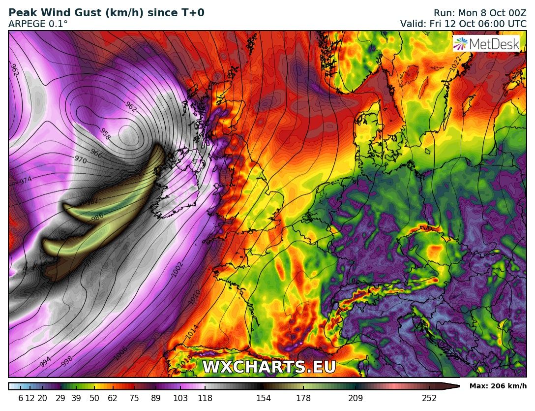 Severe windstorm expected to hit Ireland this Friday, Oct 12th » Severe ...