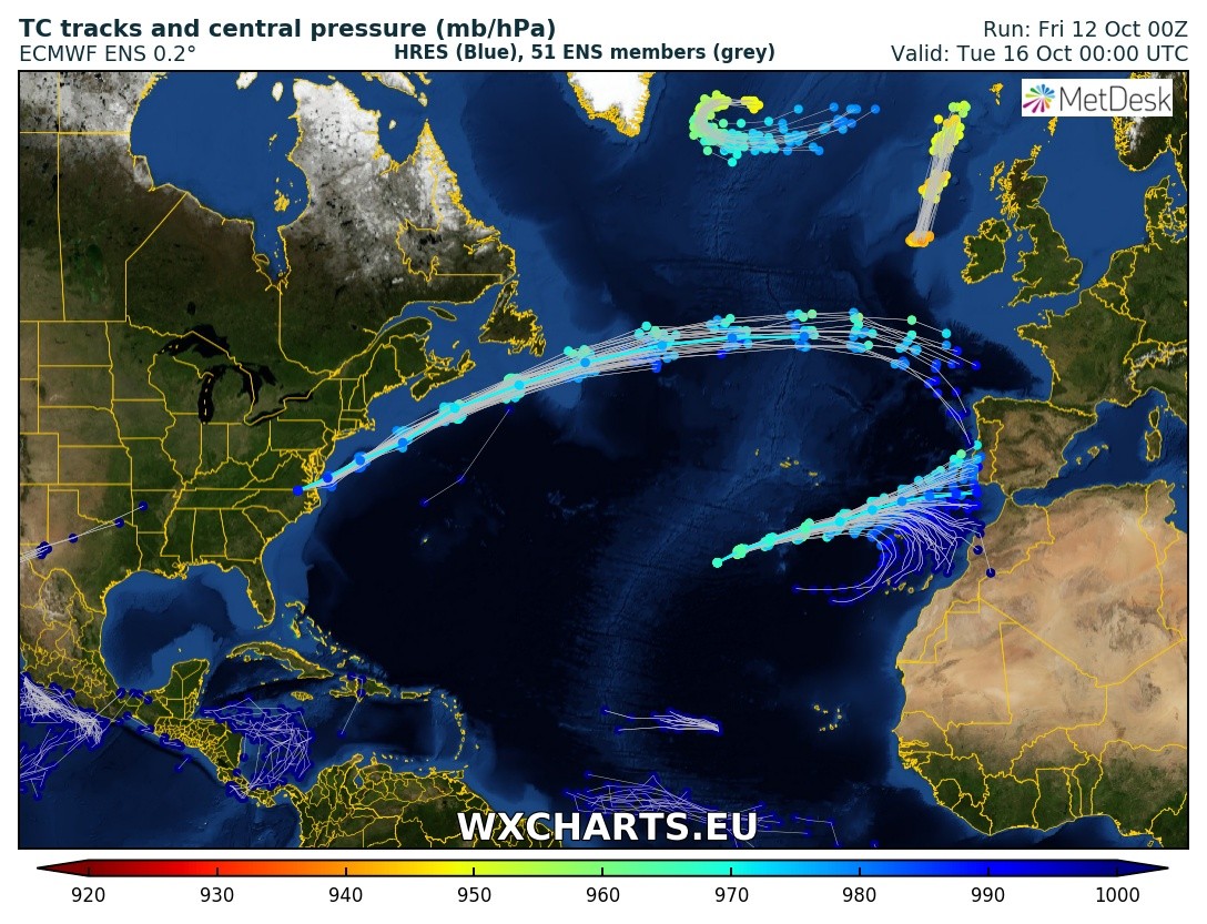 Ex-hurricane Michael on its way towards western Europe this weekend ...